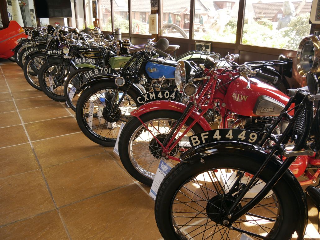 Museum vintage sports bikes – Going Postal