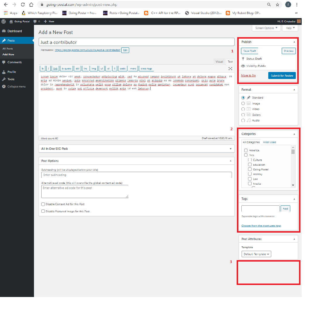 A Sub Par Sub Editor – Going Postal
